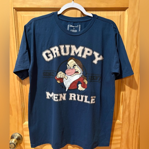 Disney | Shirts | Disney Grumpy Men Rule Blue Tshirt Disney Store Size ...